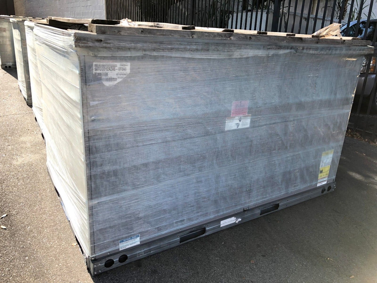 CARRIER 10 TON HEAT PUMP PACKAGE UNIT ECONOMIZER 460V 3PH R410A GAS/EL ...