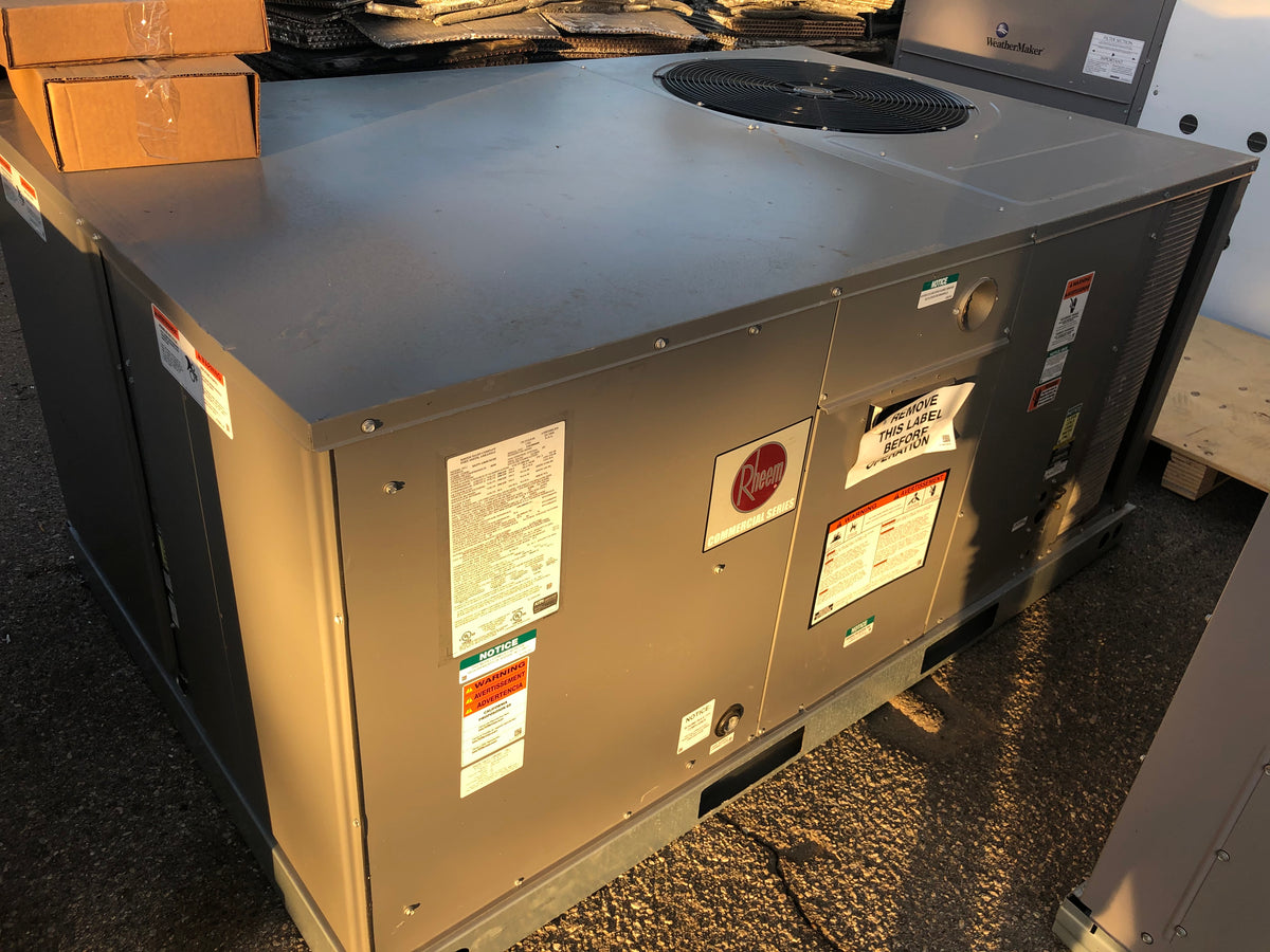 RHEEM 5 TON GAS HEAT RTU COMMERCIAL PACKAGED UNIT 208/230V 3-PHASE RKP ...