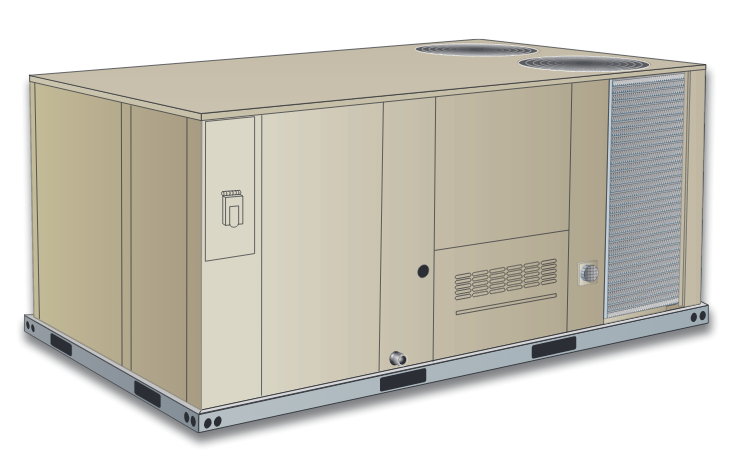 LENNOX 2 TON HEAT PUMP PACKAGE UNIT 208/230V 1PH AC AIR CONDITIONER KH ...