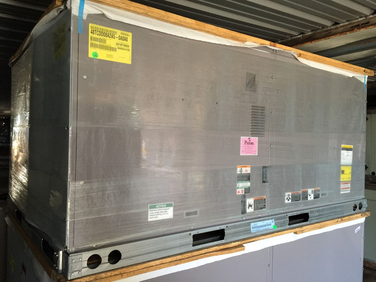 CARRIER 7.5 TON PACKAGED UNIT GAS/ELEC 208/230V 3-PHASE 125K BTU 48TCD ...